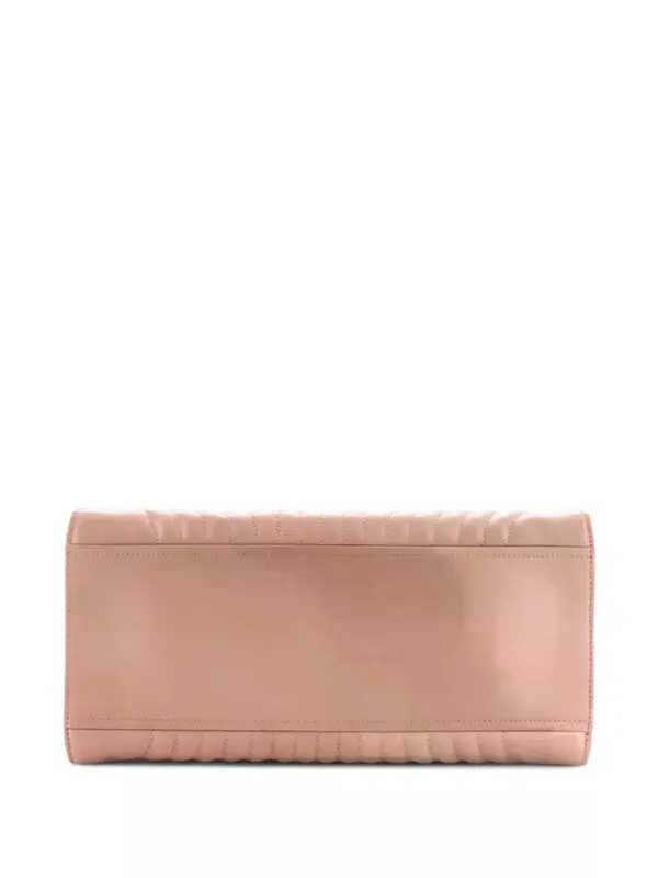 Prada Diagramme Quilted Leather Medium Tote Bag
