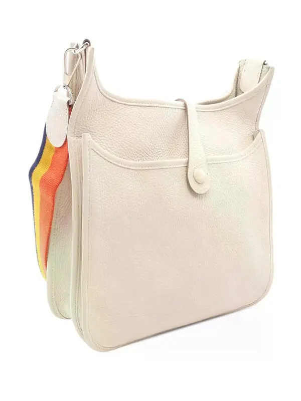 Hermès Clemence Evelyne Iii Pm Cross Body Bag - White