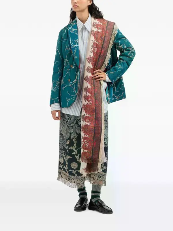 PIERRE-LOUIS MASCIA Integra Floral-print Double-breasted Blazer