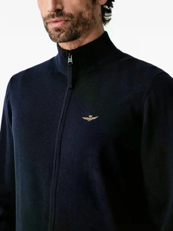AERONAUTICA MILITARE Wool Zip-up Cardigan
