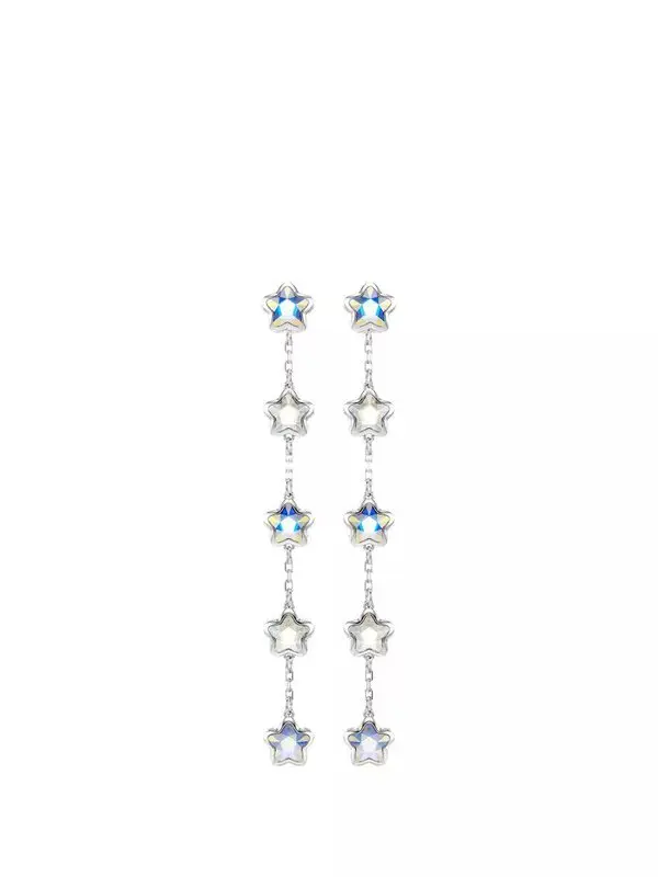 SWAROVSKI Chroma Star Crystal-embellished Drop Earrings - Silver