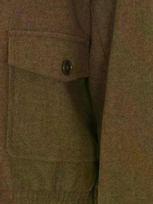 ELEH Herringbone Corduroy-collar Jacket