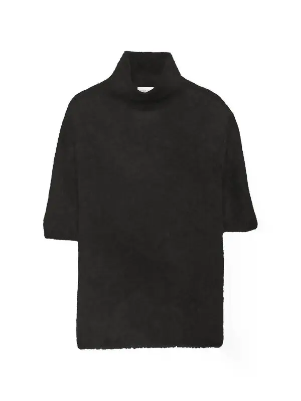 Soft Goat Cashmere Bouclé Roll-neck Sweater