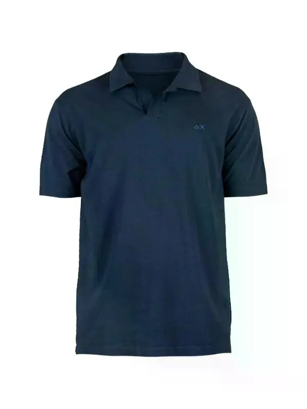 SUN 68 Logo-embroidered Polo Shirt - Blue