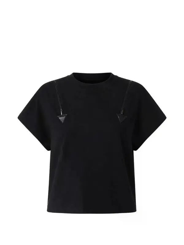 Iceberg Zip-detail T-shirt - Black