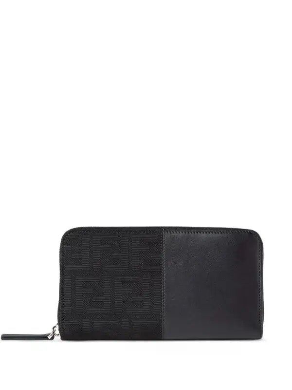 Fendi Ff Jacquard Zip-around Wallet