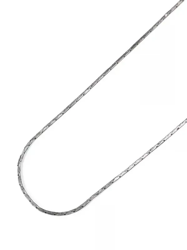 Saint Laurent Snake Chain Necklace - Silver