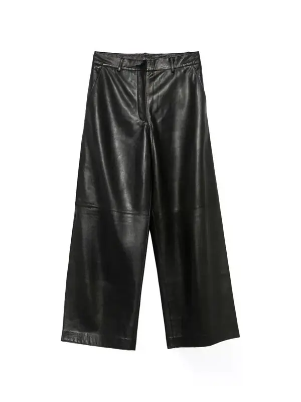 P.a.r.o.s.h Wide-leg Leather Trousers