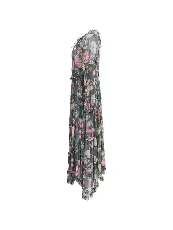 Zimmermann Floral-print Tiered Dress