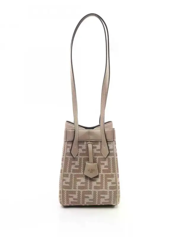 Fendi 2010-2026 Mini Zucca Canvas Origami Shoulder Bag