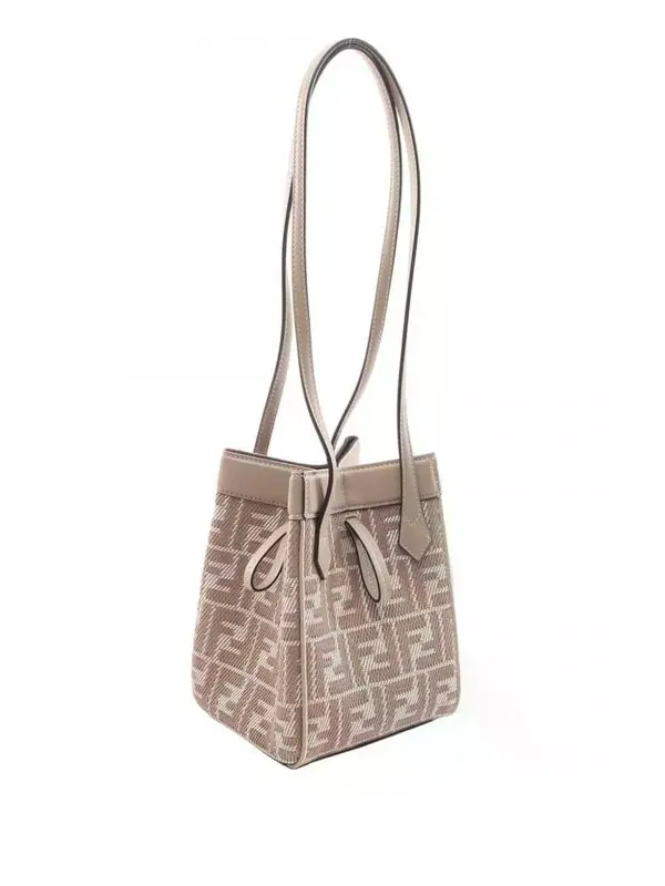 Fendi 2010-2026 Mini Zucca Canvas Origami Shoulder Bag