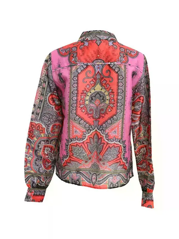 Etro Paisley-print Ruffle Blouse