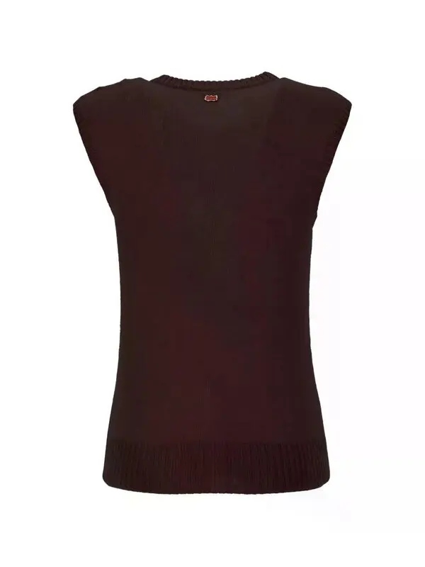 Agnona Ribbed-trim Knitted Top
