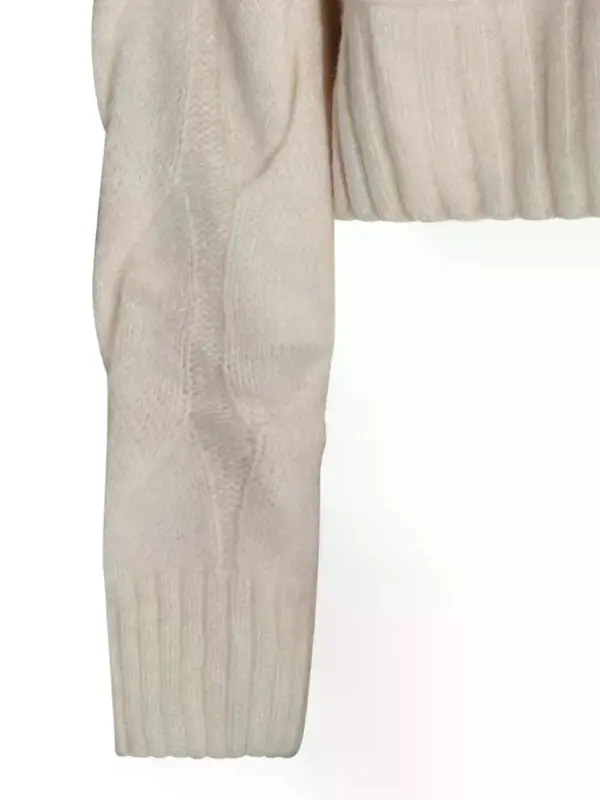 ALLUDE Cable-knit Button-up Cardigan