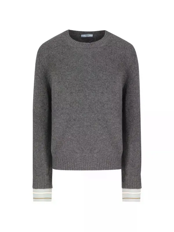 Prada Wool And Cashmere Crew-neck Sweater