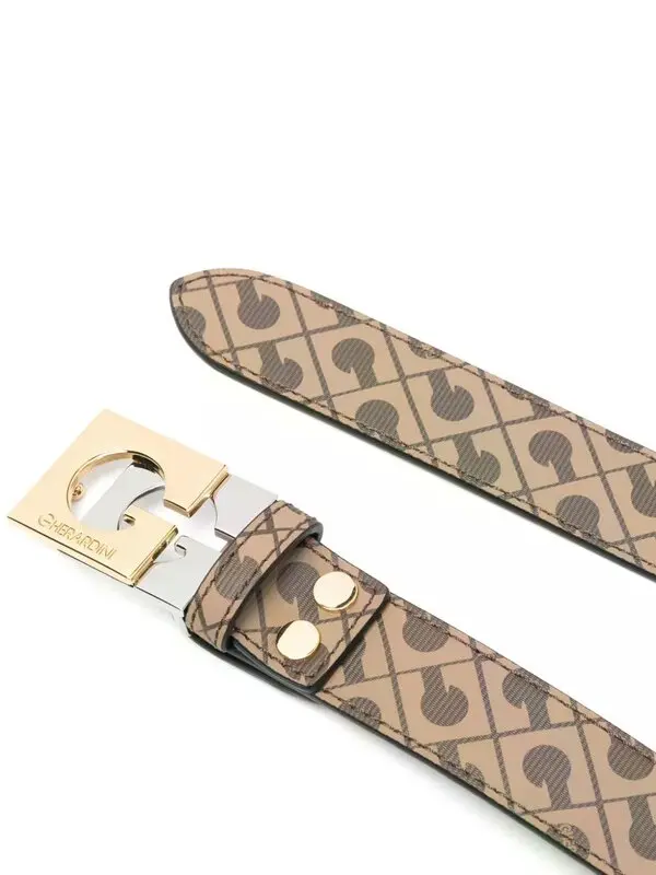 GHERARDINI Monogram Logo-buckle Belt