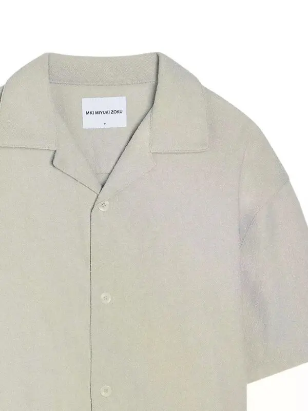 MKI MIYUKI ZOKU Twisted-weave Camp-collar Shirt
