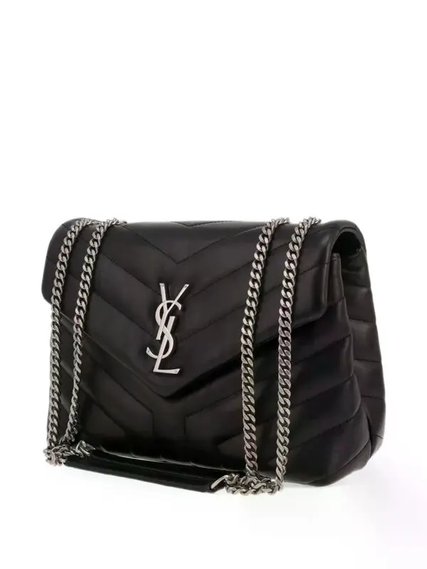 Saint Laurent Small Loulou Chevron Quilted Shoulder Bag