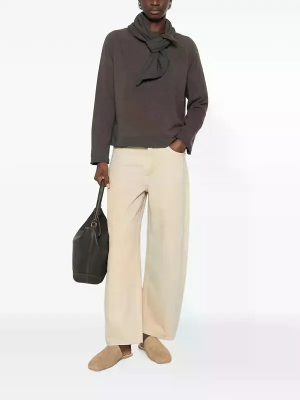 JCSOPHIE Poppy Scarf-detail Raglan-sleeve Sweater