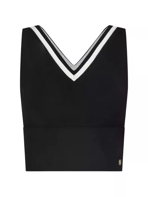 HOUSE OF GRAVITY Contrast-trim Crop Top