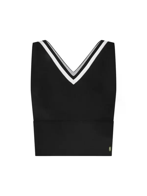 HOUSE OF GRAVITY Contrast-trim Crop Top