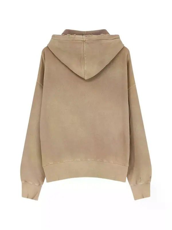 GOLDEN GOOSE Distressed Logo-print Hoodie