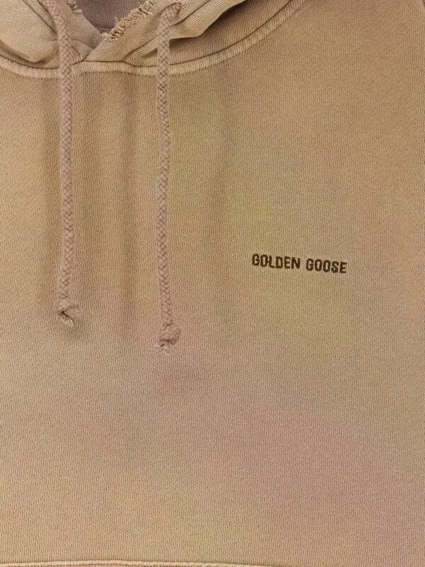 GOLDEN GOOSE Distressed Logo-print Hoodie