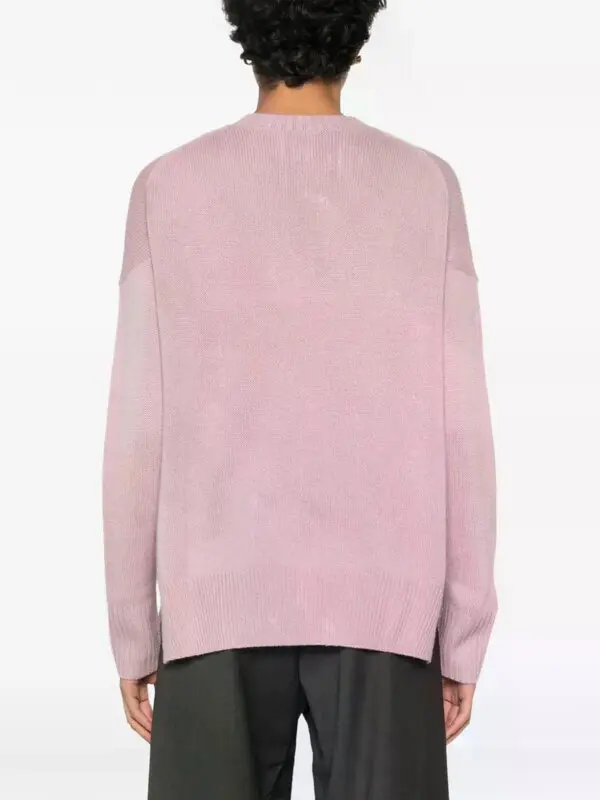 ALLUDE Ribbed-knit Crew-neck Sweater