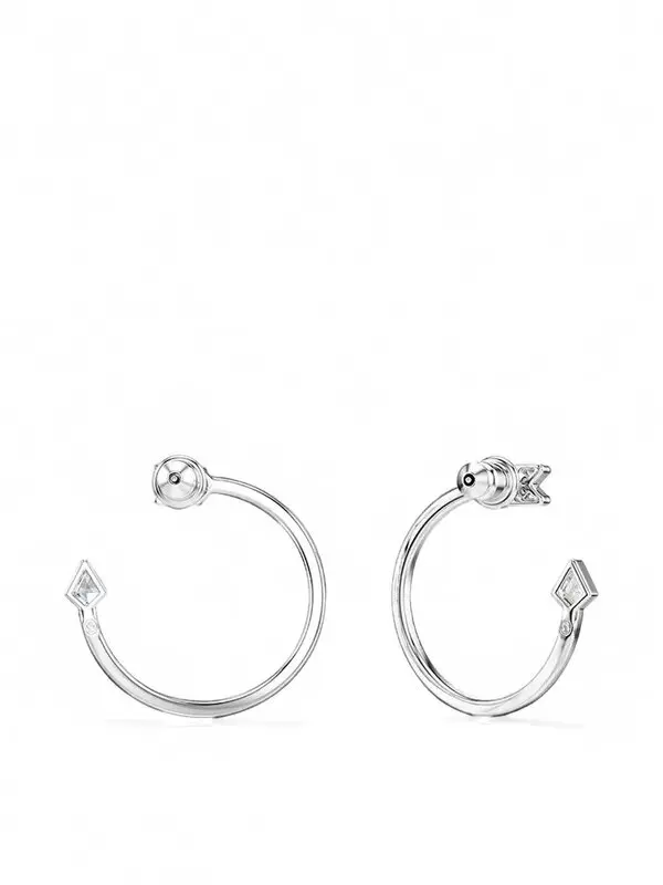 SWAROVSKI Idyllia Crystal-embellished Arrow Hoop Earrings