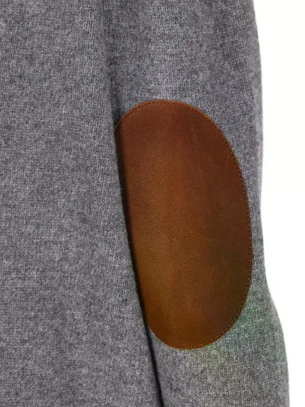 Prada Suede-panelled Virgin-wool Cardigan
