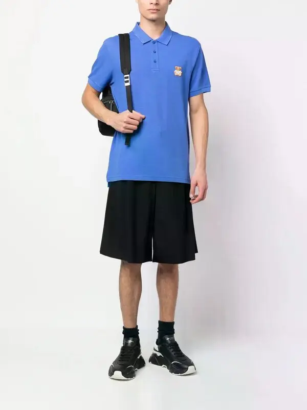 Moschino Logo-patch Polo Shirt