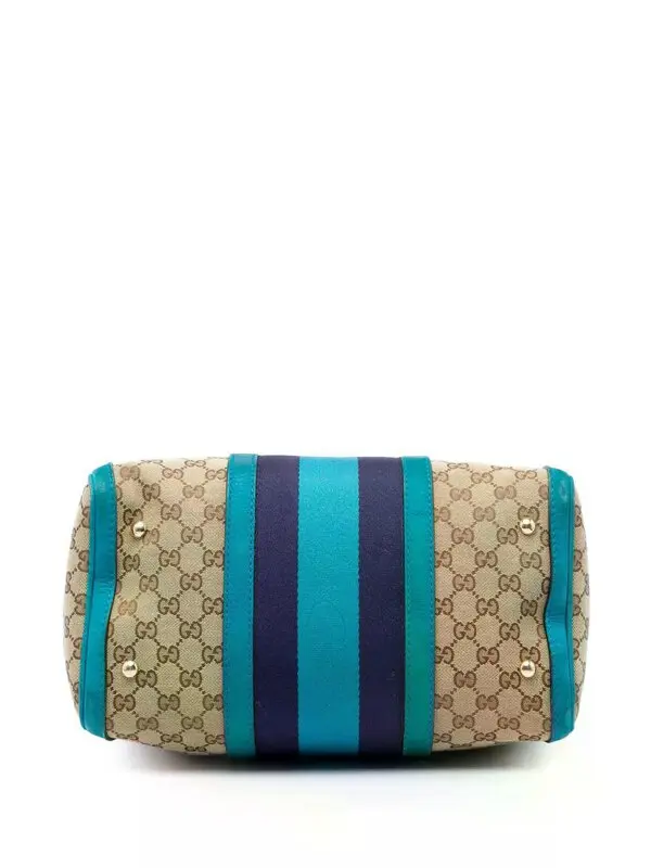 Gucci 2016-2026 Medium Gg Canvas Web Joy Boston Bag Satchel