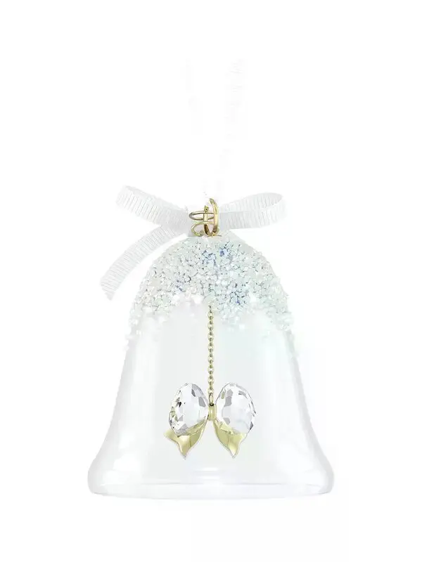 SWAROVSKI Crystal-embellished Bell Ornament - White