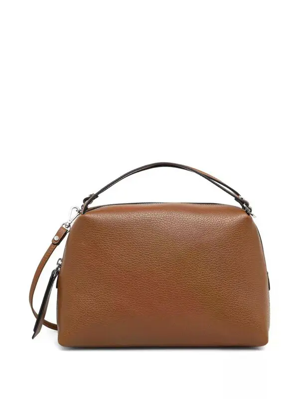 GIANNI CHIARINI Pebbled-leather Crossbody Bag - Brown