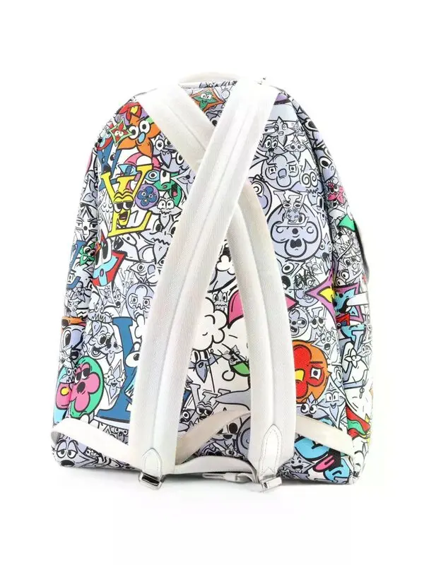 LOUIS VUITTON Multipocket Limited Edition Monogram Comics Canvas Backpack