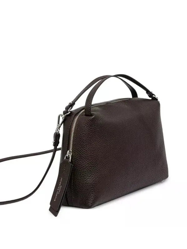 GIANNI CHIARINI Alifa Pebbled-leather Shoulder Bag