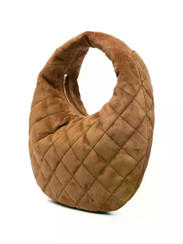 Saint Laurent Icarino In Quilted Suede Shoulder Bag