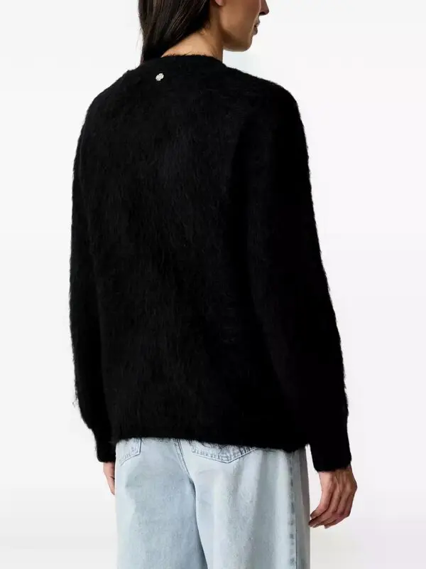SILVIAN HEACH Crystal-embellished Fluffy Cardigan