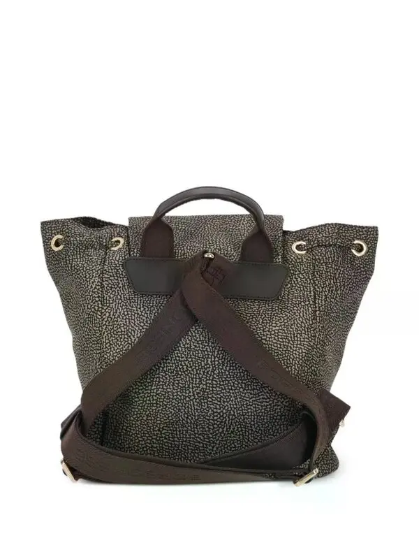 Borbonese Eyelet-embellished Drawstring Backpack