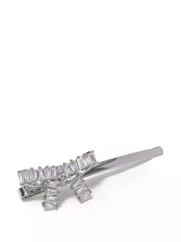 Maje Rhinestone Bow Barrette