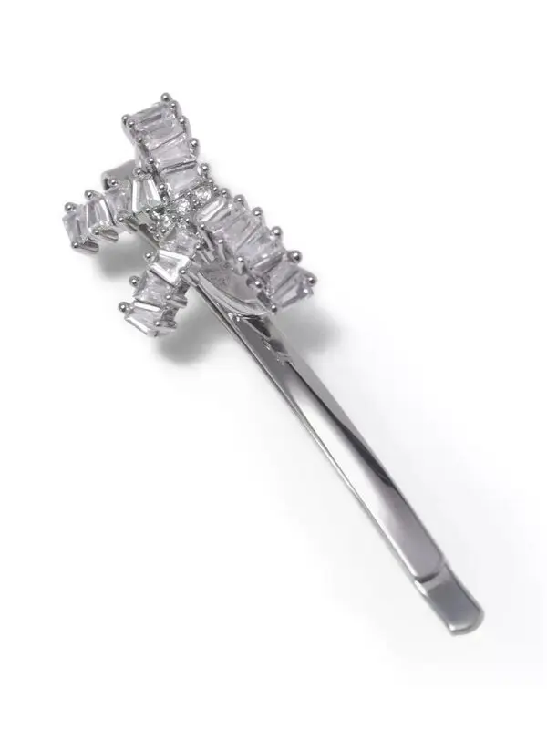 Maje Rhinestone Bow Barrette