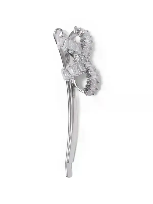 Maje Rhinestone Bow Barrette