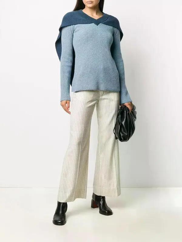 JW Anderson Cape Knitted Jumper - Blue