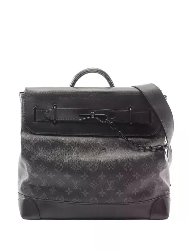 LOUIS VUITTON 2010-2026 Monogram Eclipse Steamer Pm Satchel