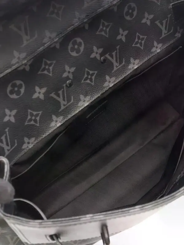 LOUIS VUITTON 2010-2026 Monogram Eclipse Steamer Pm Satchel