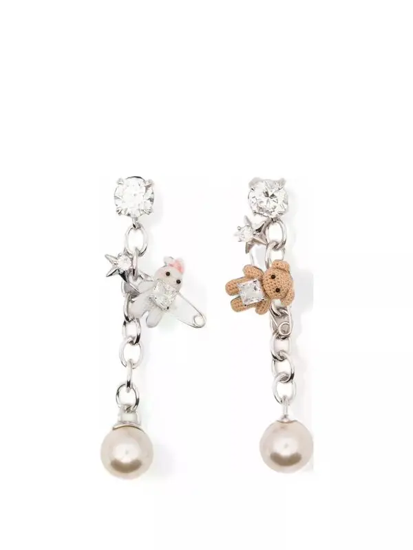 YVMIN Crystal-embellished Drop Earrings