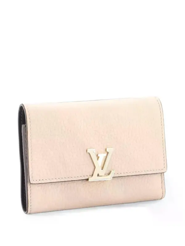 LOUIS VUITTON Capucines Wallet Leather Compact Small Wallets