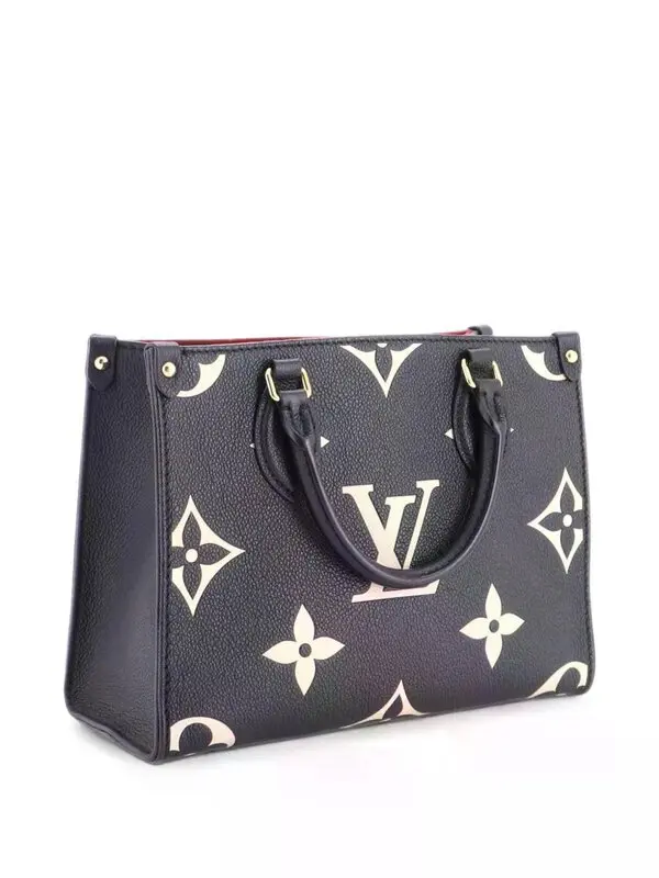 LOUIS VUITTON Bicolor Monogram Empreinte Giant Pm Onthego Tote Bag