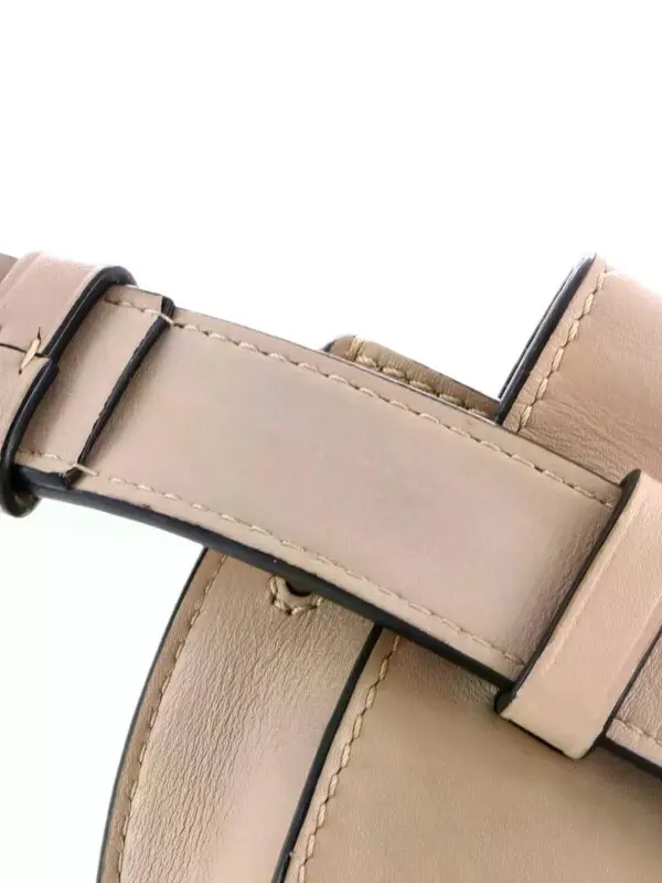 Loewe Gate Leather Mini Belt Bag - Neutrals