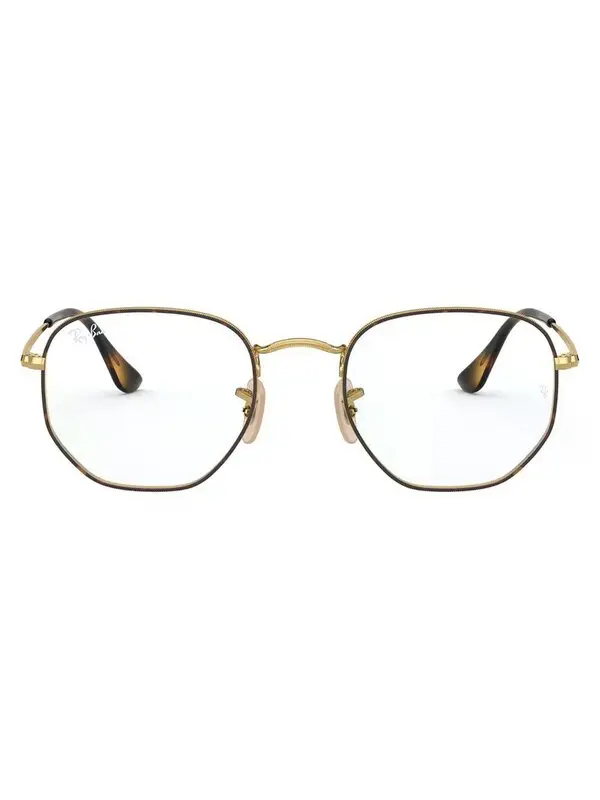 Ray-ban Hexagonal-frame Glasses - Brown